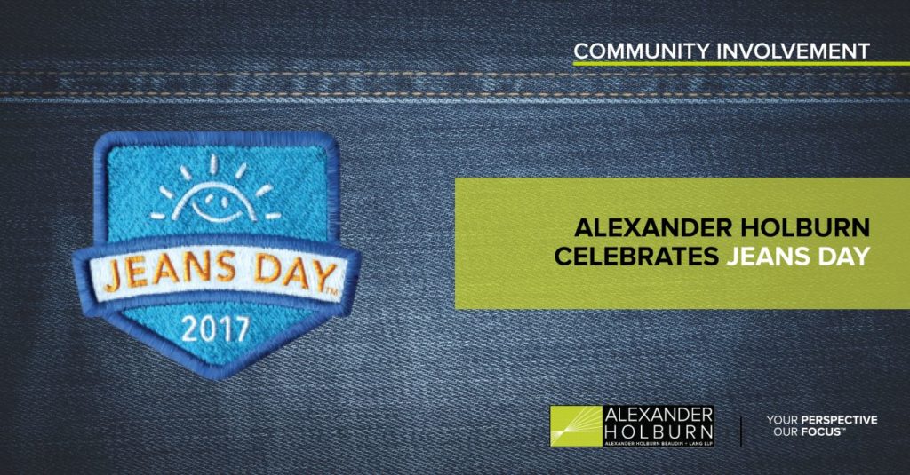 Celebrating Jeans Day 2017 | Alexander Holburn Beaudin + Lang LLP